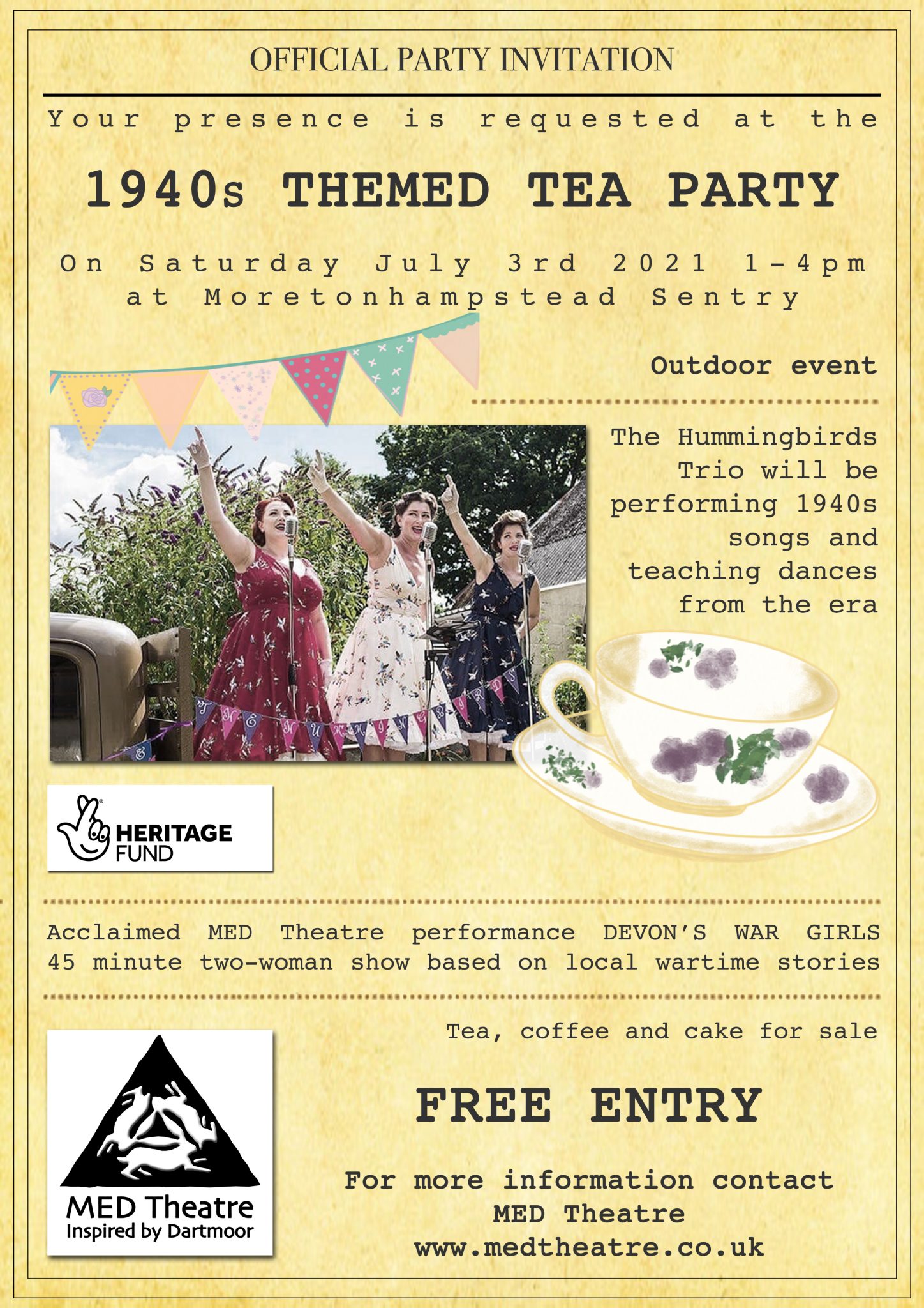 1940's Tea Party - Med Theatre